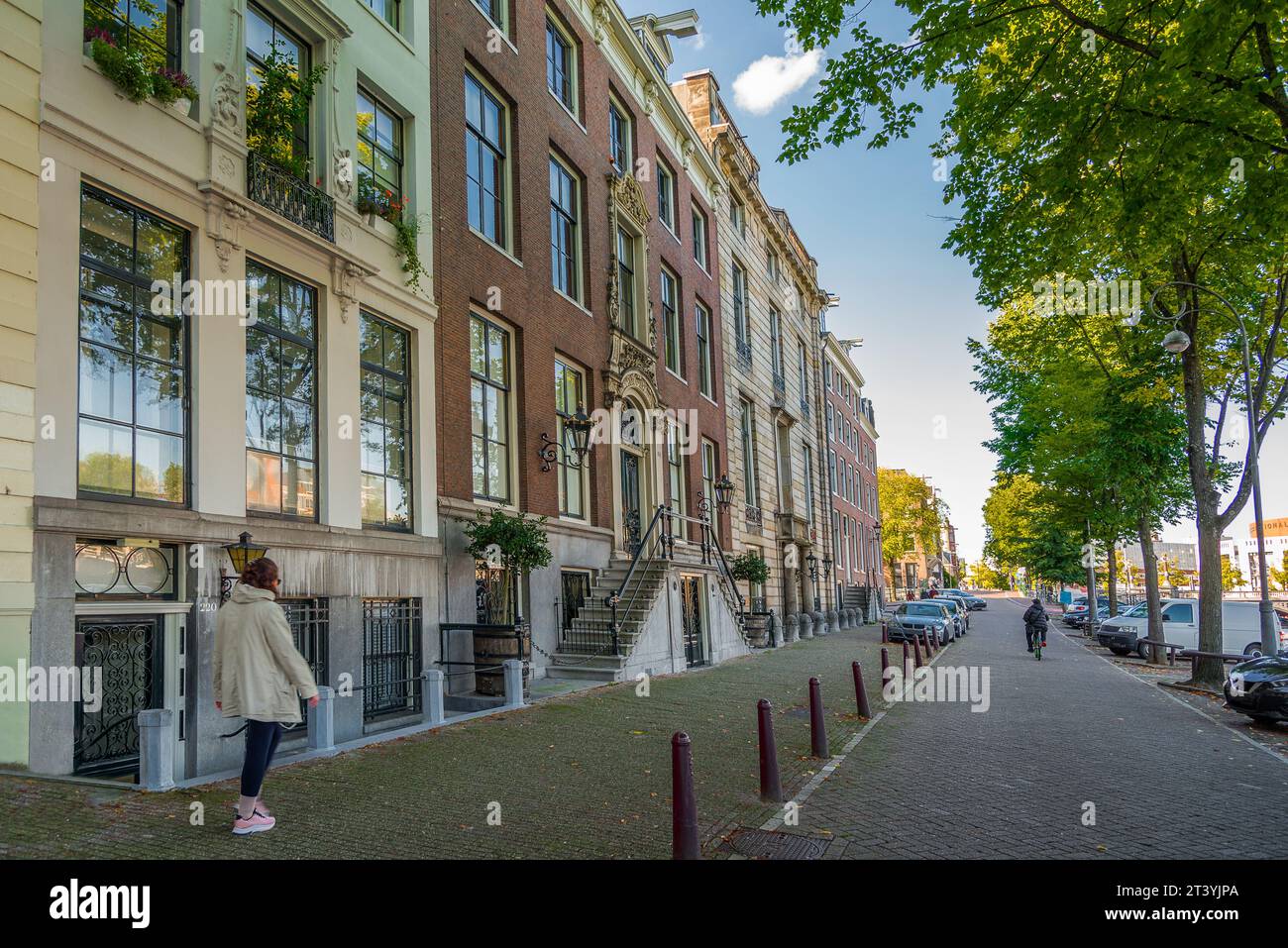 Traditional Dutch Baroque and Gothic old architecture in Amsterdam from ...