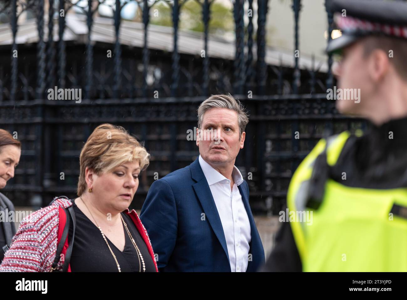Keir Starmer MP, Labour member of Parliament, outside the Houses of ...