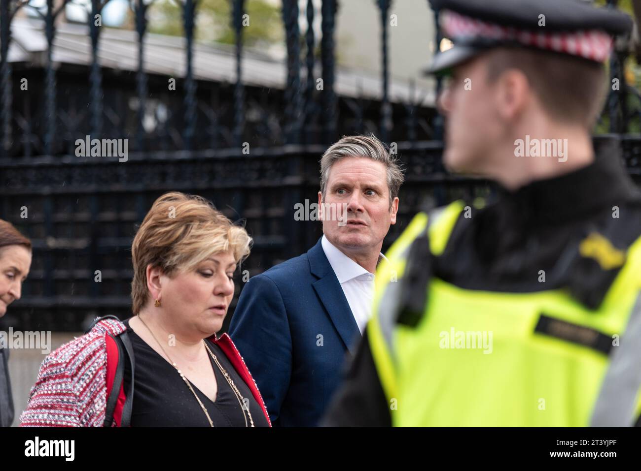 Keir Starmer MP, Labour member of Parliament, outside the Houses of ...