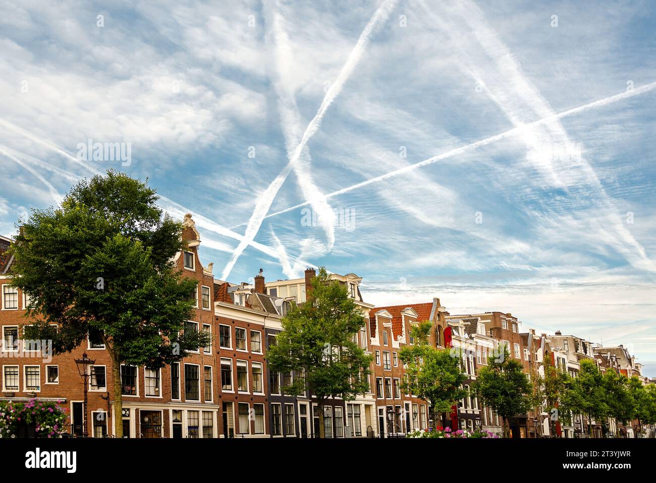 Traditional Dutch Baroque and Gothic old architecture in Amsterdam from ...