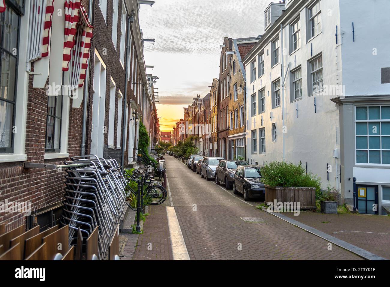 Traditional Dutch Baroque and Gothic old architecture in Amsterdam from ...