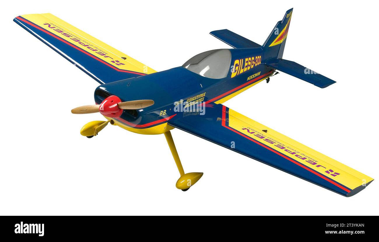 Radio controlled plane on white background Stock Photo - Alamy