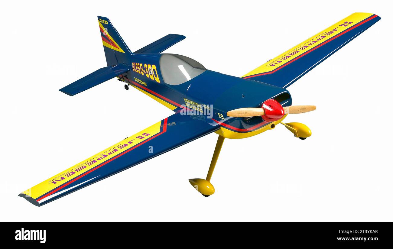 Radio controlled plane on white background Stock Photo - Alamy