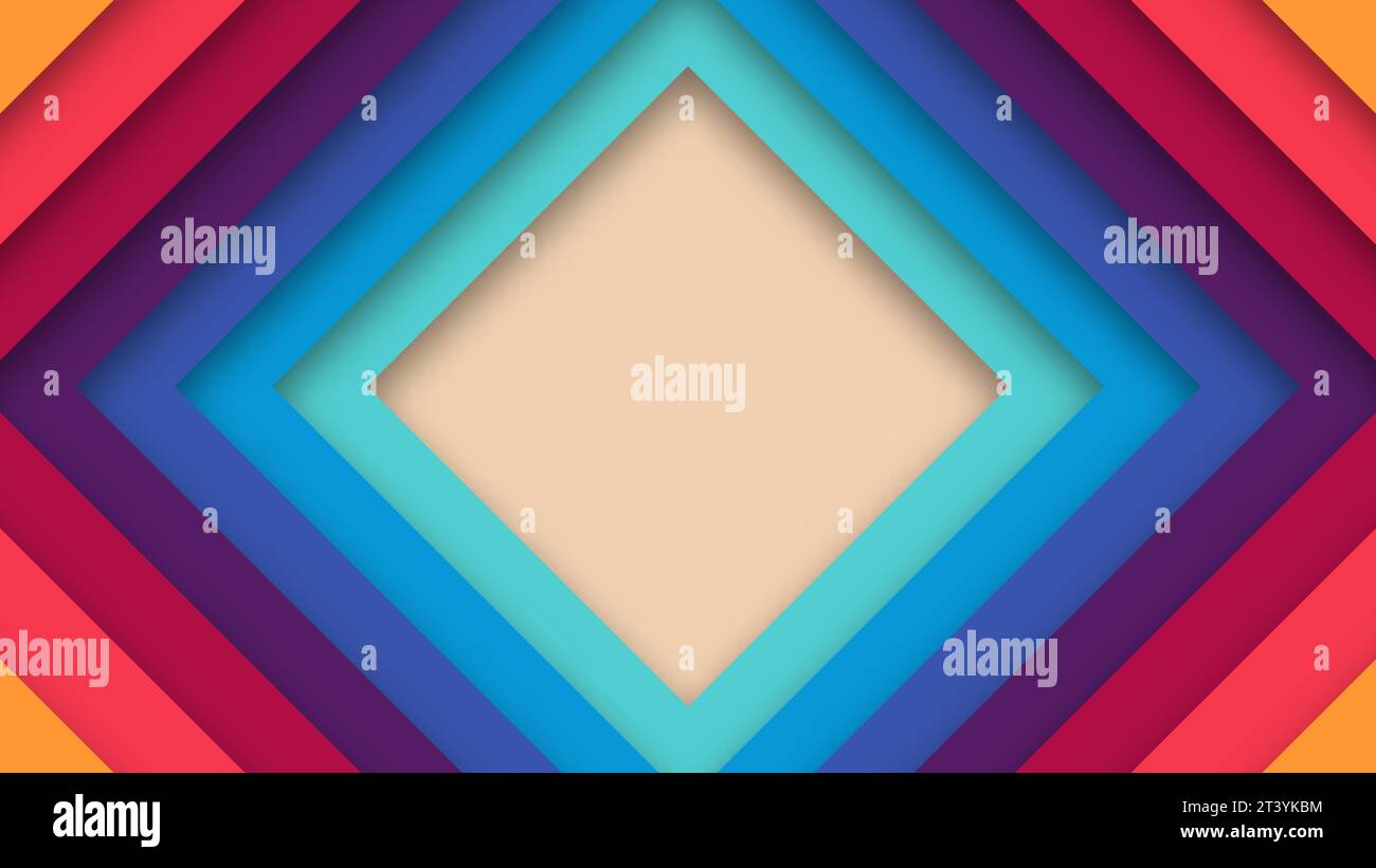 Abstract 1970s 1980s 1960s 1950s colorful background with geometric ...