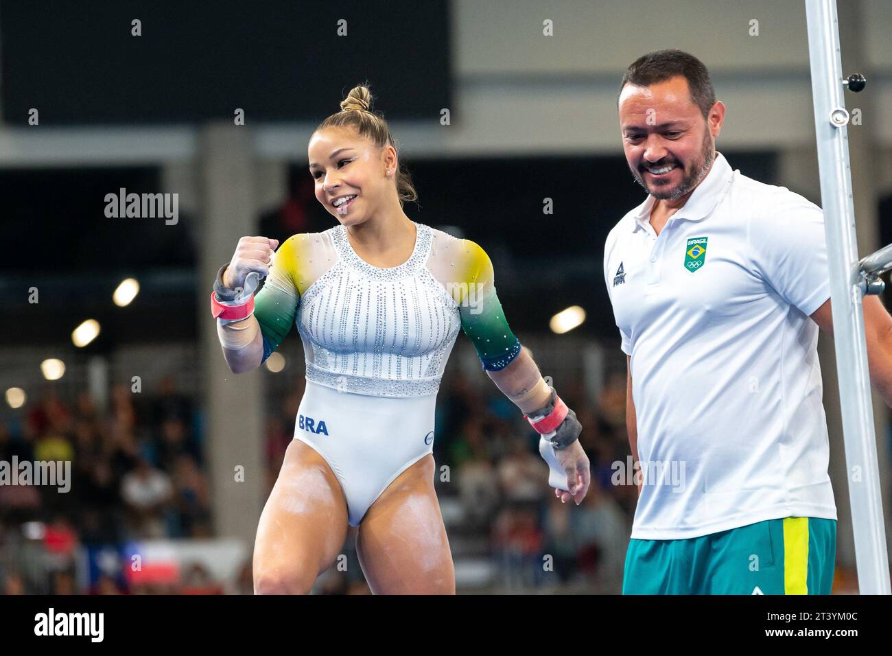 Santiago, Chile. 23rd Oct, 2023. Flavia Saraiva of Brazil (9) competing ...