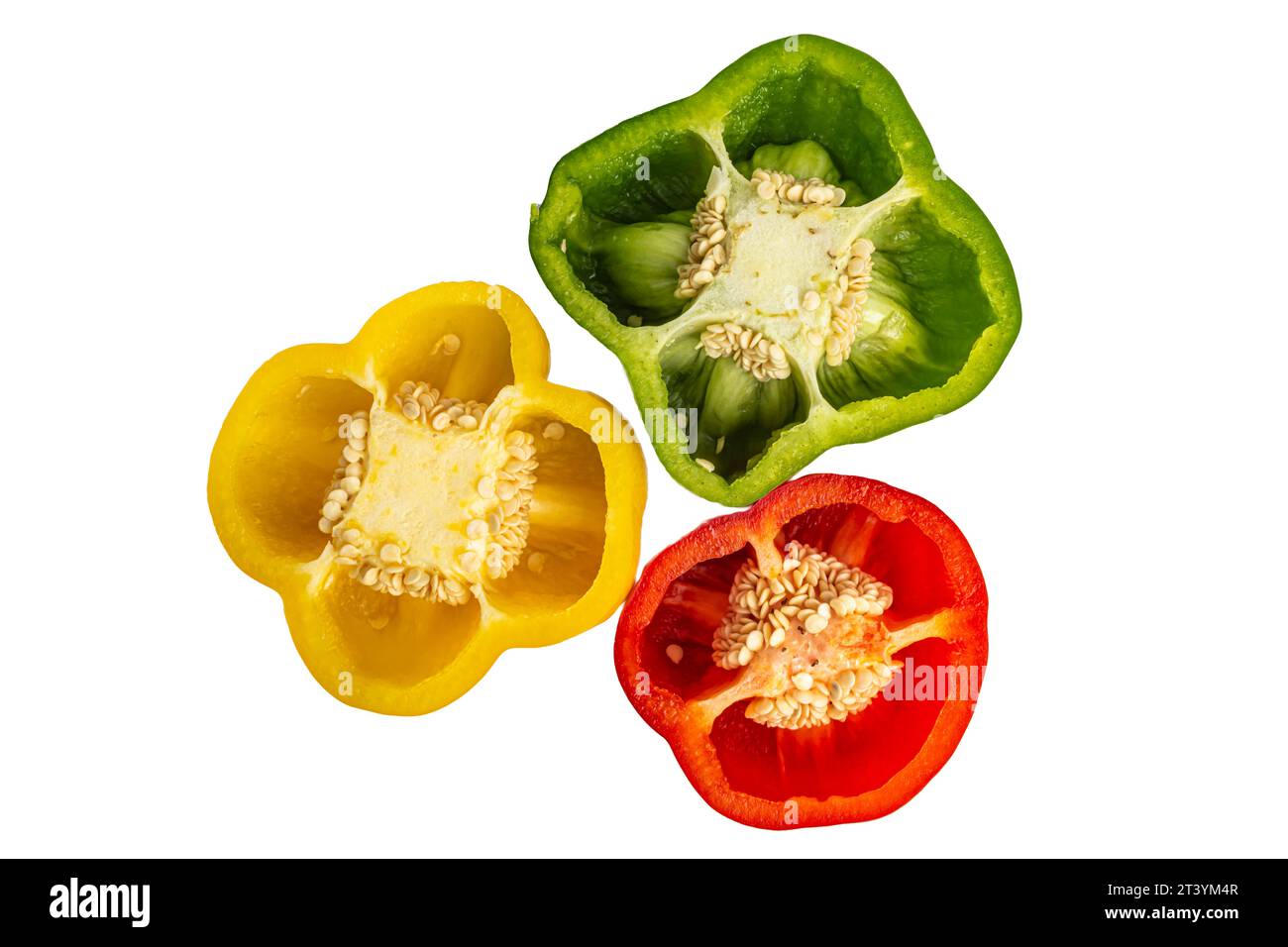 Half green and half red Cut Out Stock Images & Pictures - Alamy