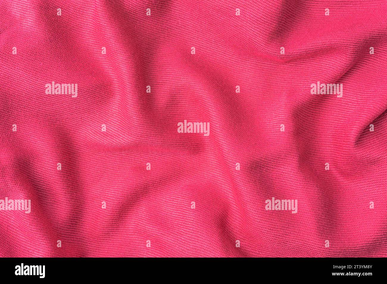 wrinkled pink fabric texture background close-up Stock Photo - Alamy