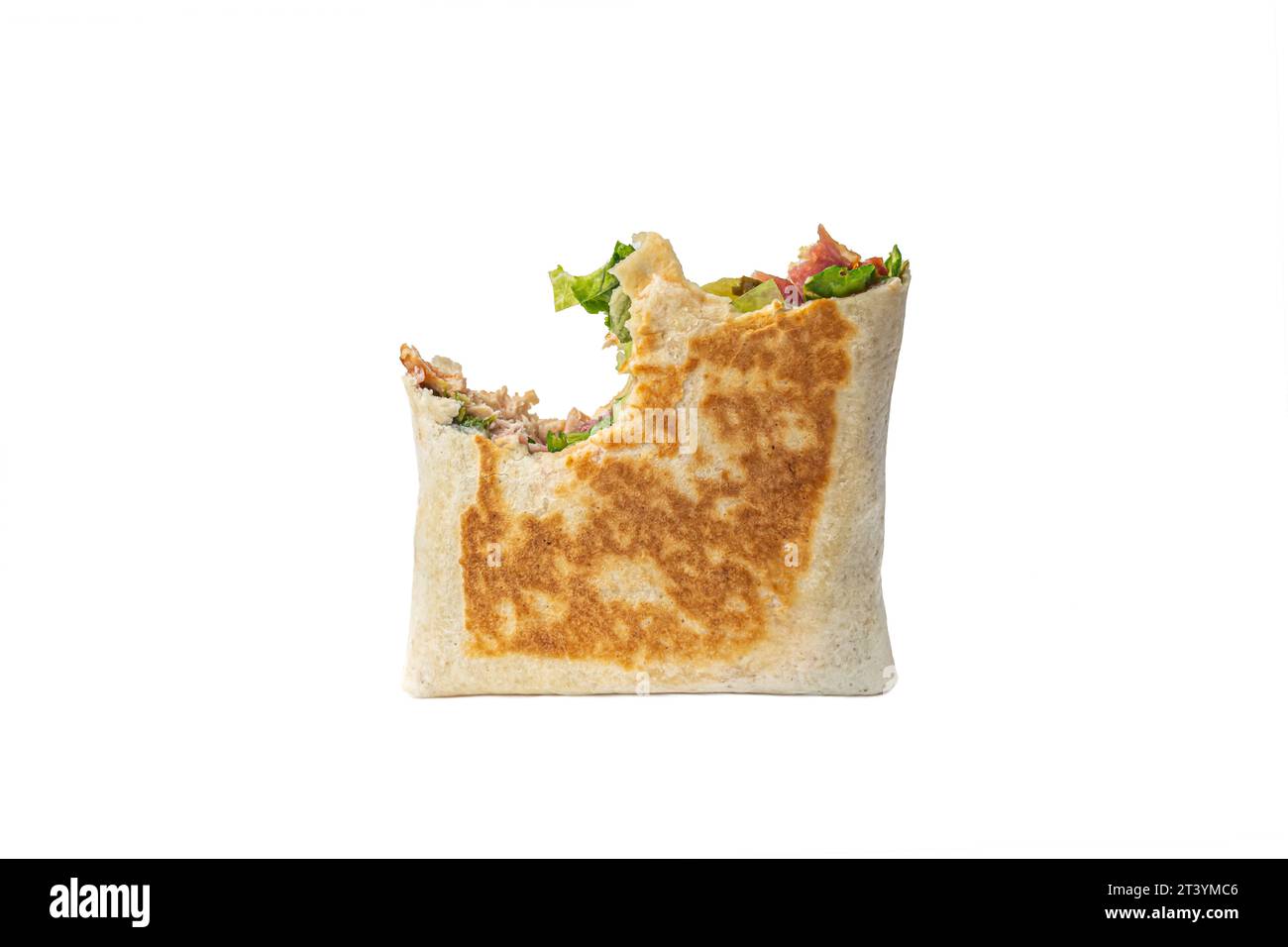 Roll burrito chicken vegetables Cut Out Stock Images & Pictures - Alamy