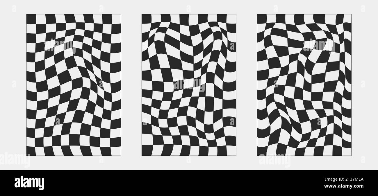 Abstract wireframes, cyberpunk elements and perspective black grids and ...