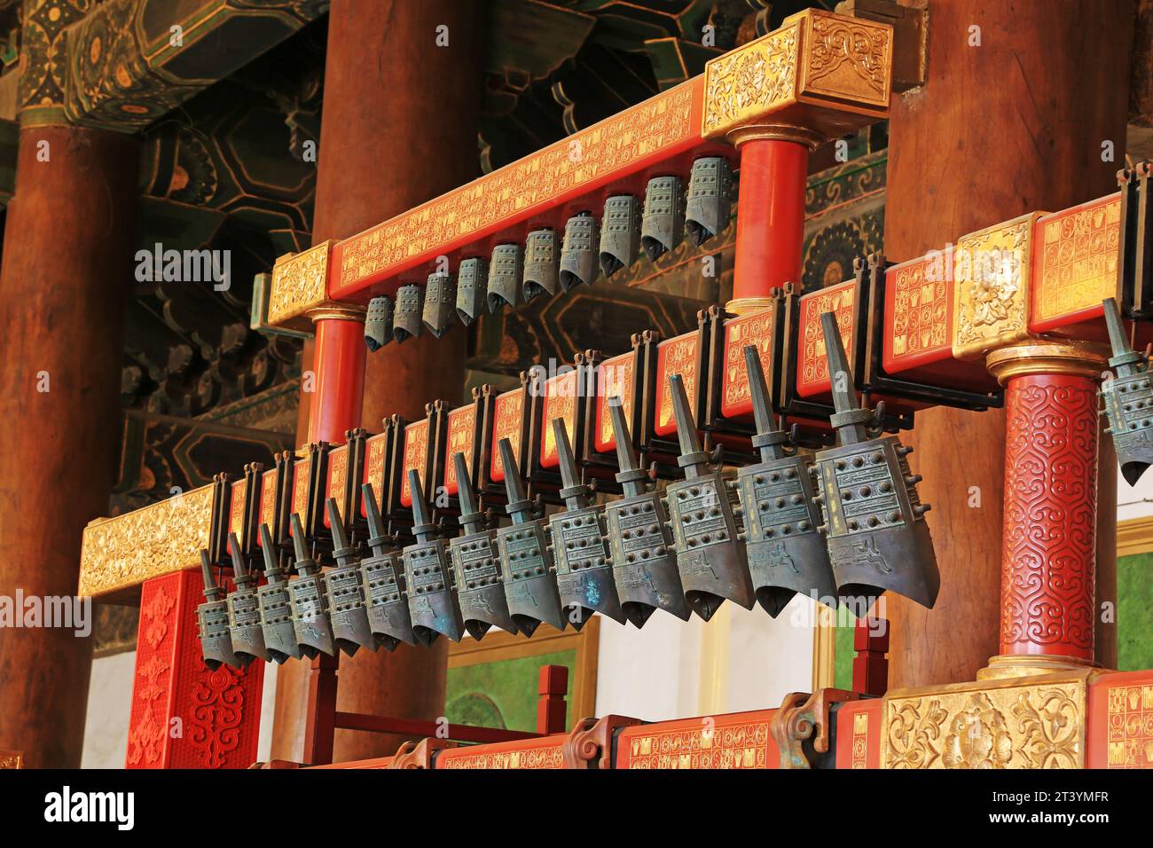 BEIJING - DECEMBER 22: The chinese chimes in the hall, in the Imperial ...