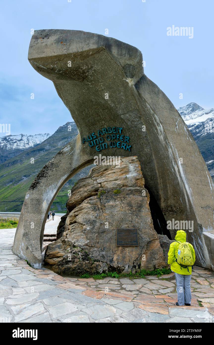 memorial above the profane church, a split rock, at storage reservoir ...