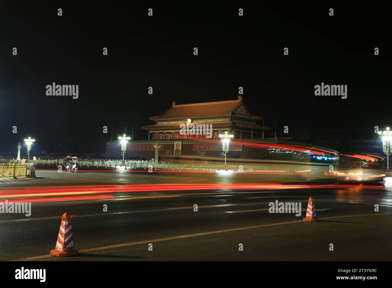 BEIJING - DECEMBER 22: The night scene of the Gate of Heavenly Peace ...