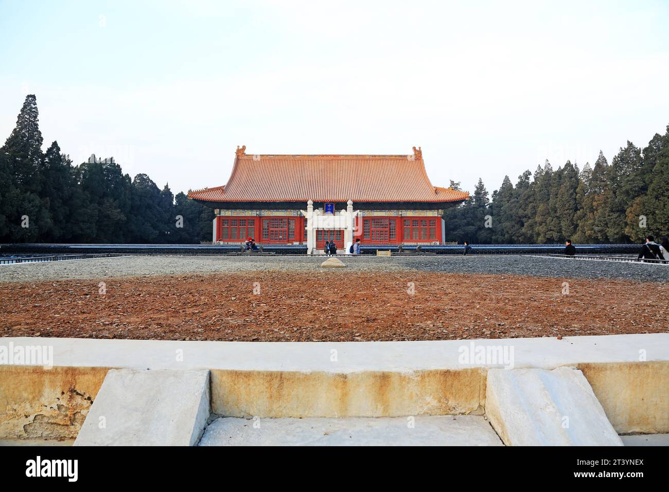 BEIJING - December 22: The State Places and Zhongshan hall landscape ...