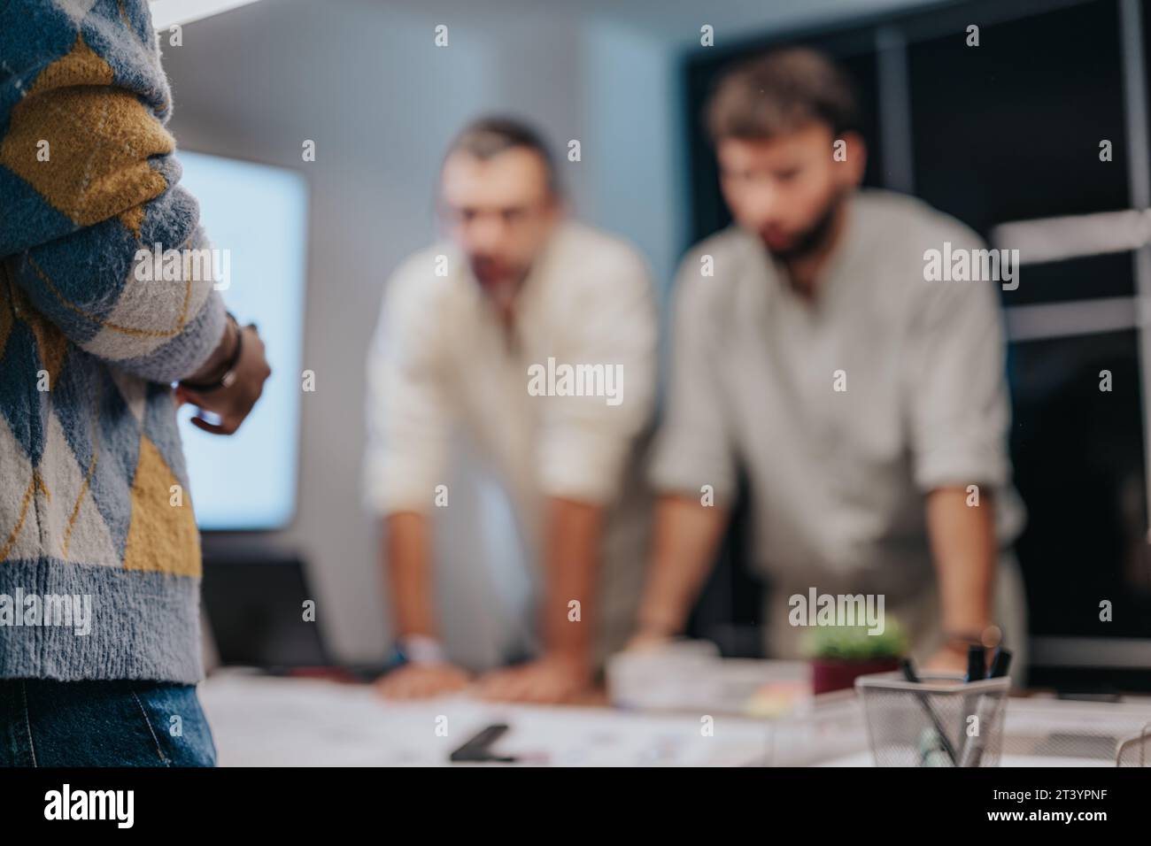 Successful Collaboration in Multiracial Office Meeting Stock Photo - Alamy