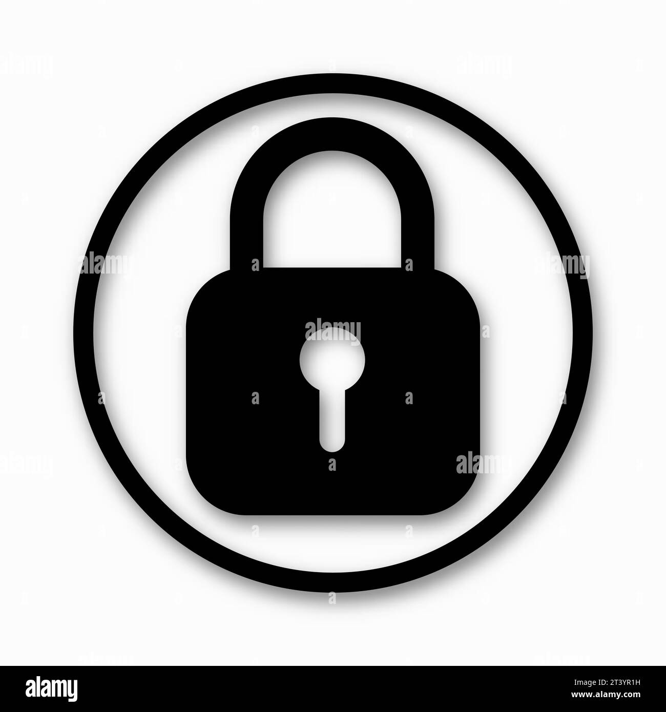Padlock key security line hi-res stock photography and images - Alamy