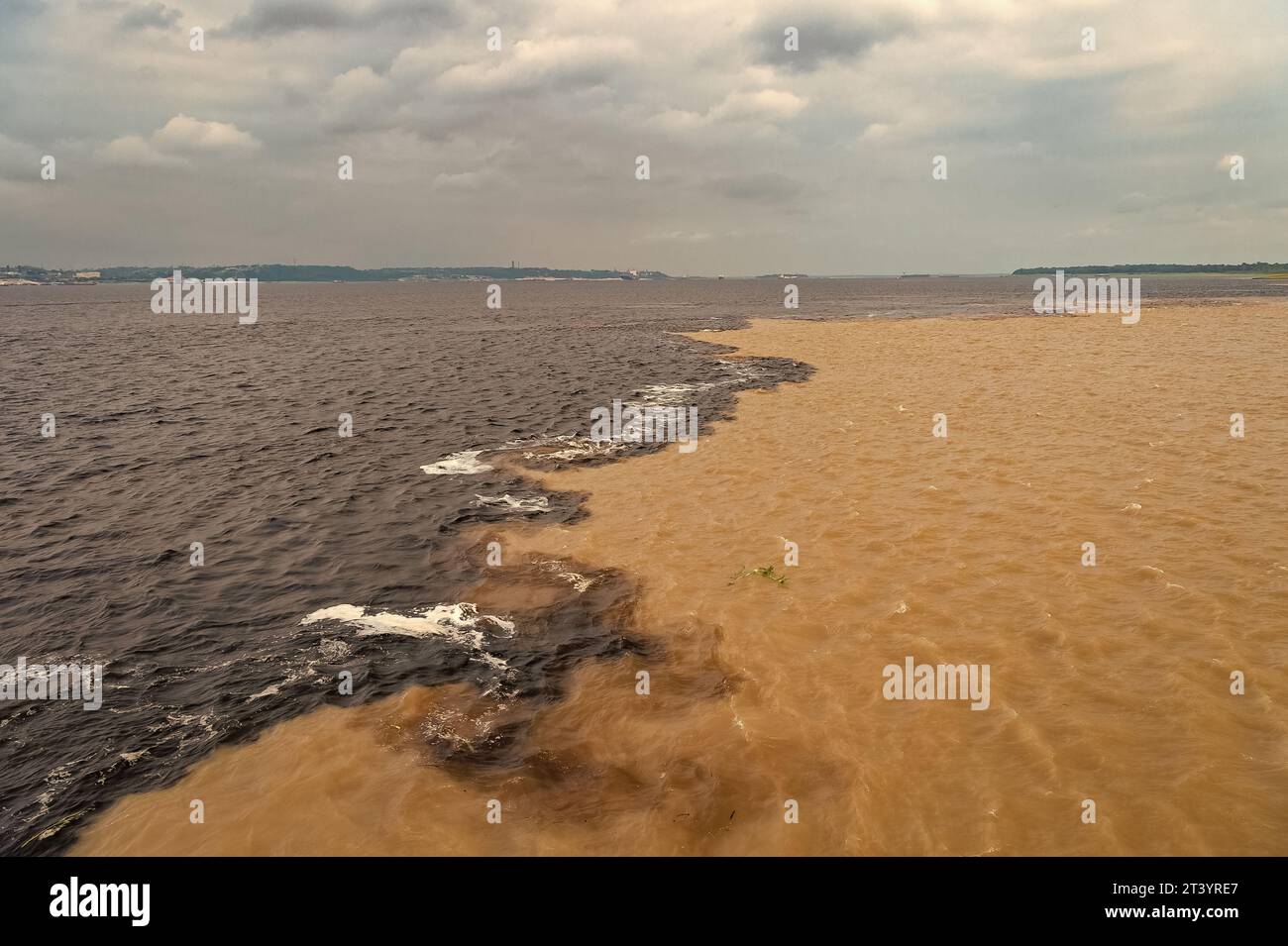 photo of mixing nature waterscape meeting waters. nature waterscape of ...