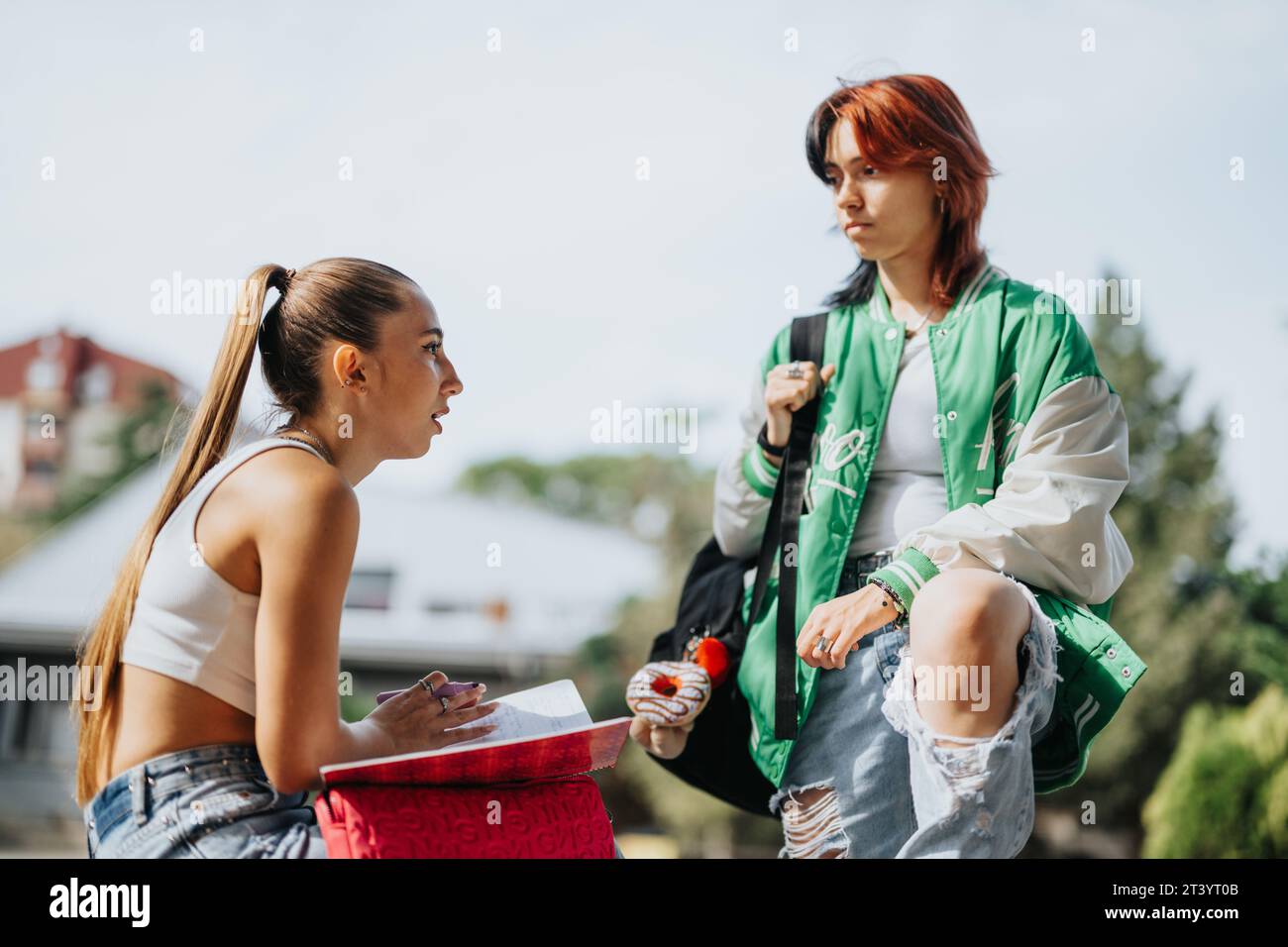 Collaborating on a School Project: Friends Studying Together After ...