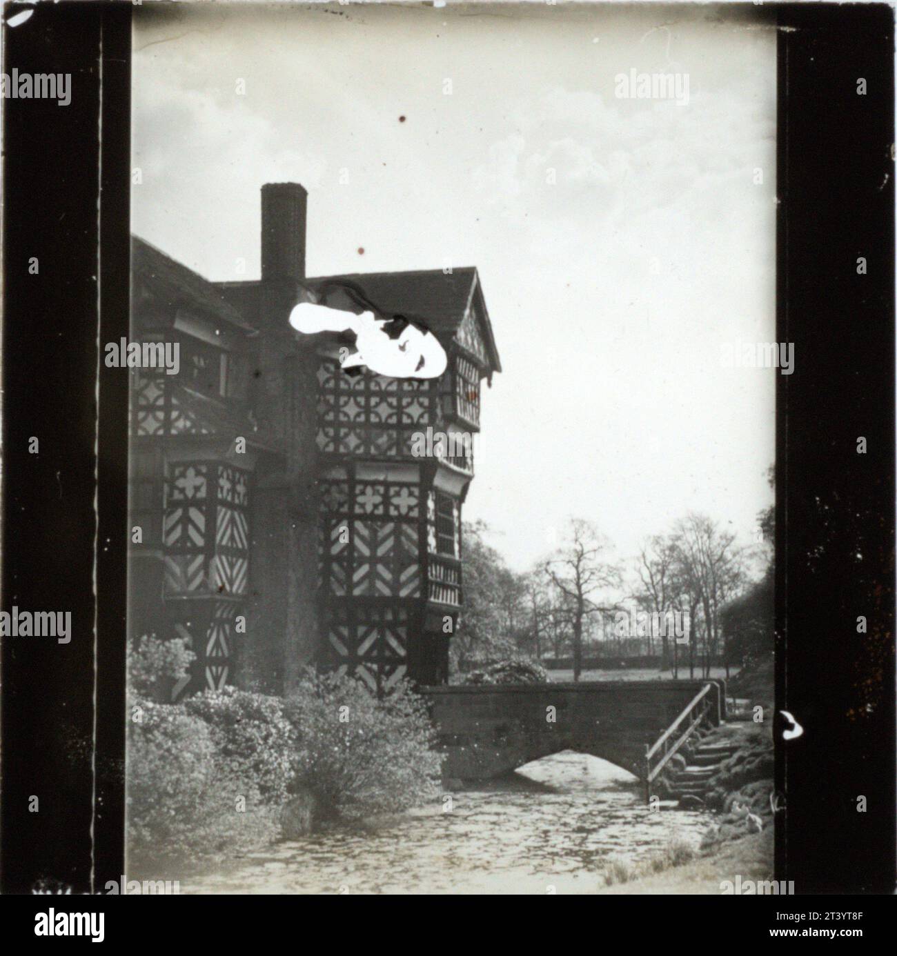 Little Moreton Hall - Moated half-timbered manor house near Congleton ...