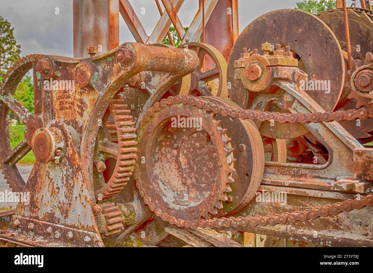 Industrial machines of an older era Stock Photo - Alamy