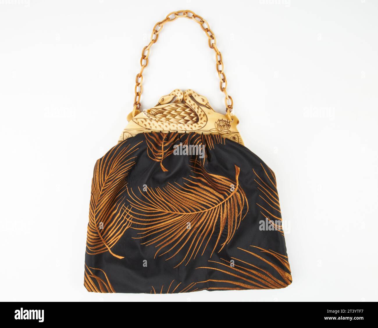 Stylish 1920-30s Art Deco swan celluloid handbag Stock Photo - Alamy
