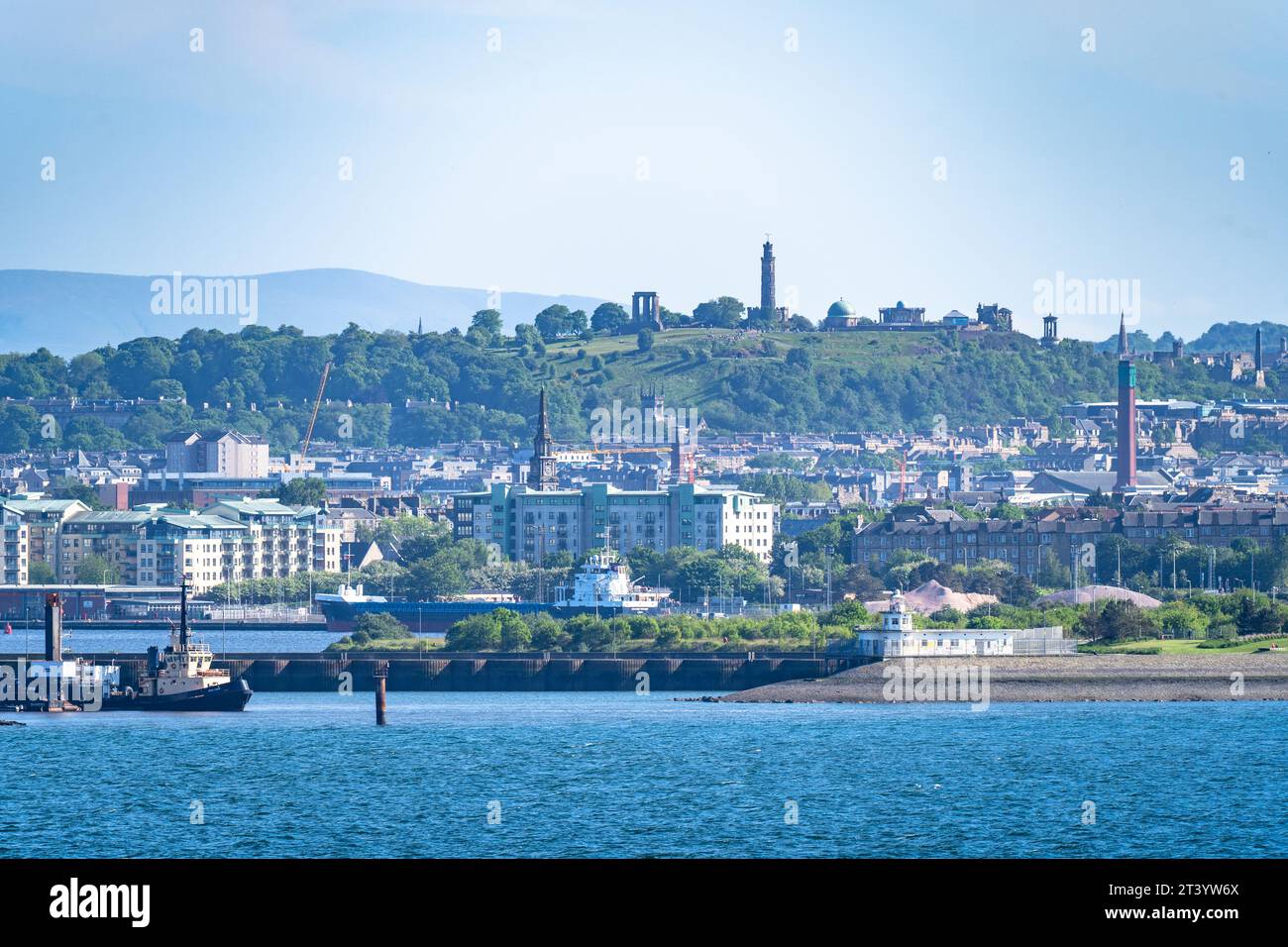 Edinburgh landscape coastal view in Scotland Stock Photo - Alamy