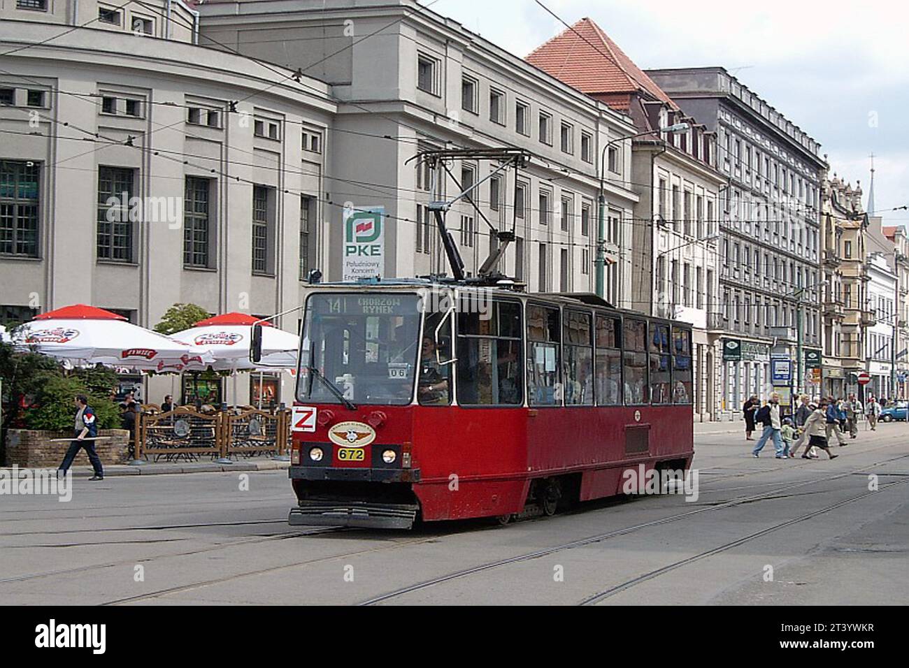 Silesian Interurban tram system, Poland, Tramwaje Konurbacji Stock ...