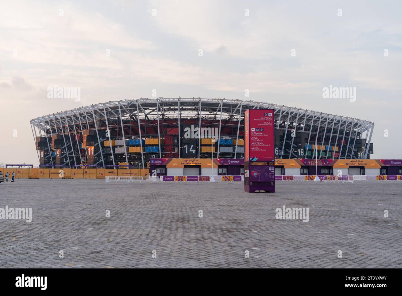 Doha, Qatar - December 10, 2022: Stadium 974, previously known as Ras ...