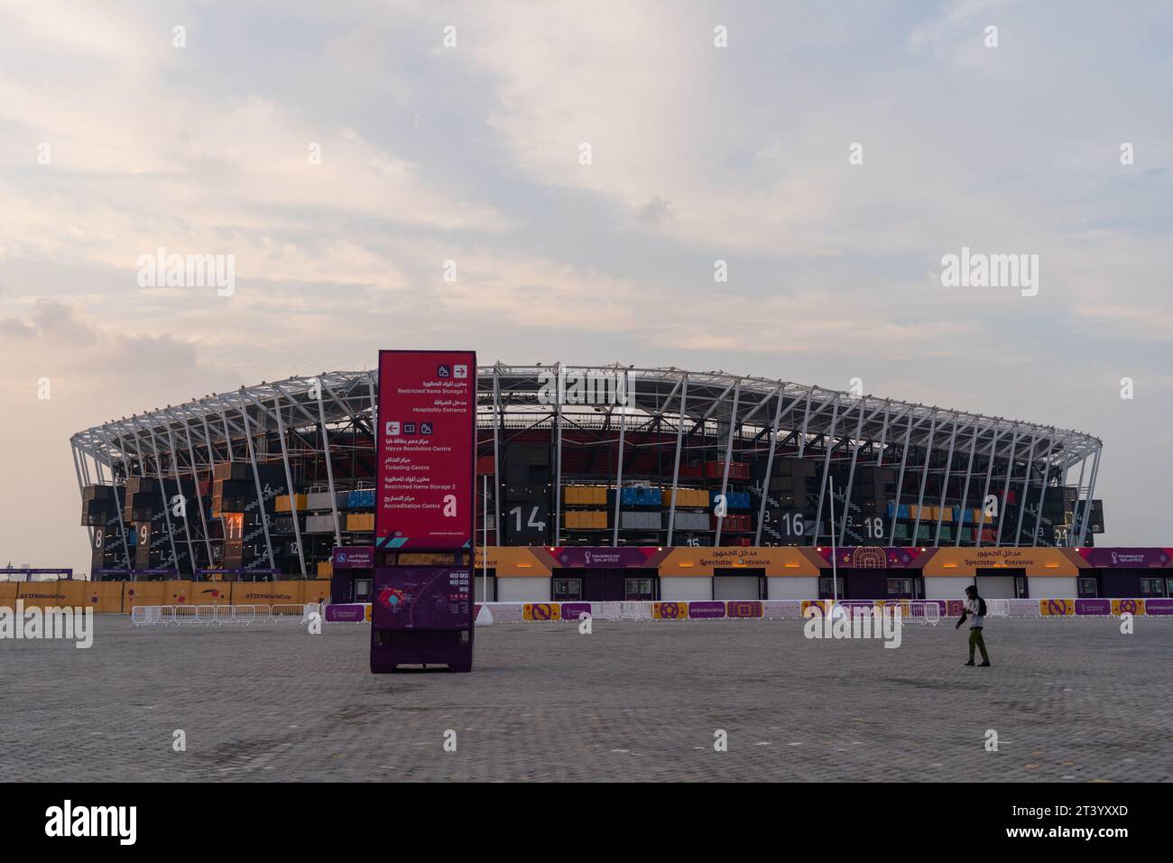 Doha, Qatar - December 10, 2022: Stadium 974, previously known as Ras ...