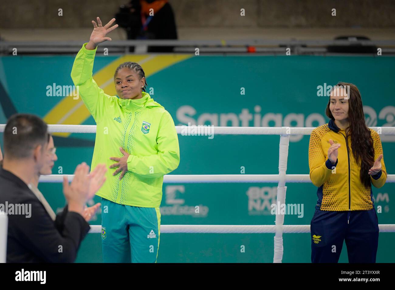 Santiago, Chile. 27th Oct, 2023. Tatiana de Jesus, from Brazilian ...
