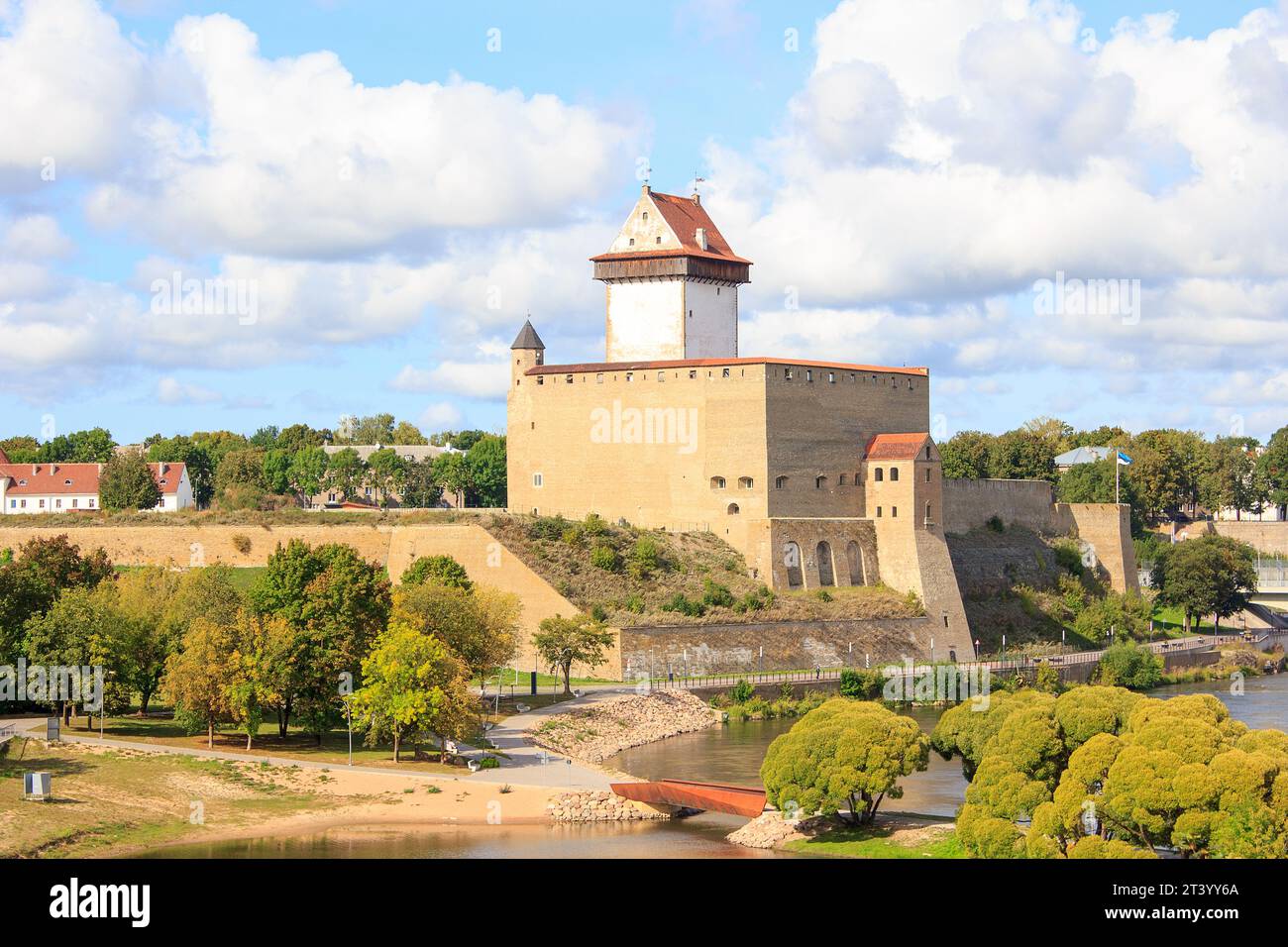 Hermann Castle and fortress, Narva, Estonia Stock Photo - Alamy