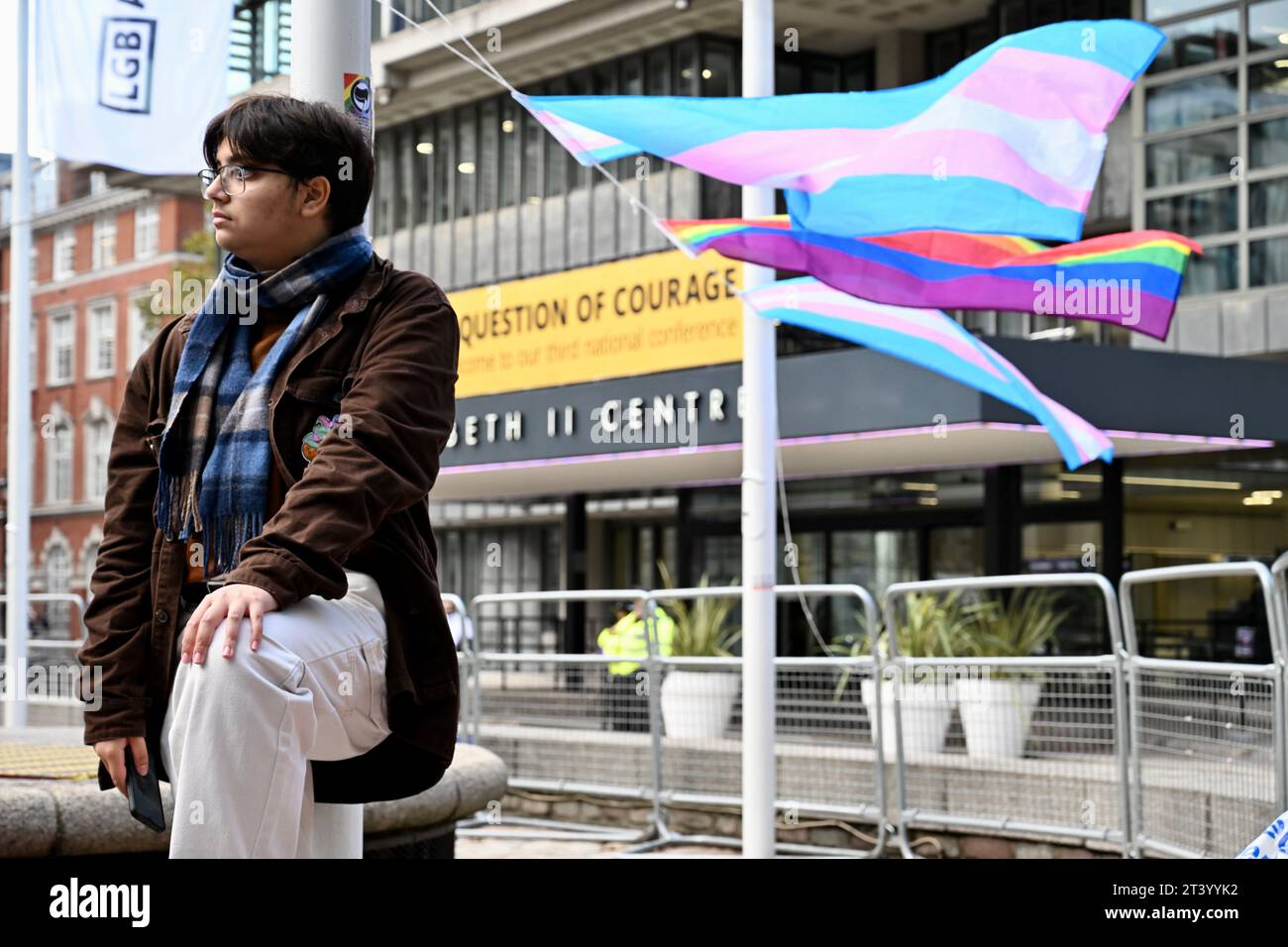 London, UK. 27/10/2023, Members of the trans community showed ...