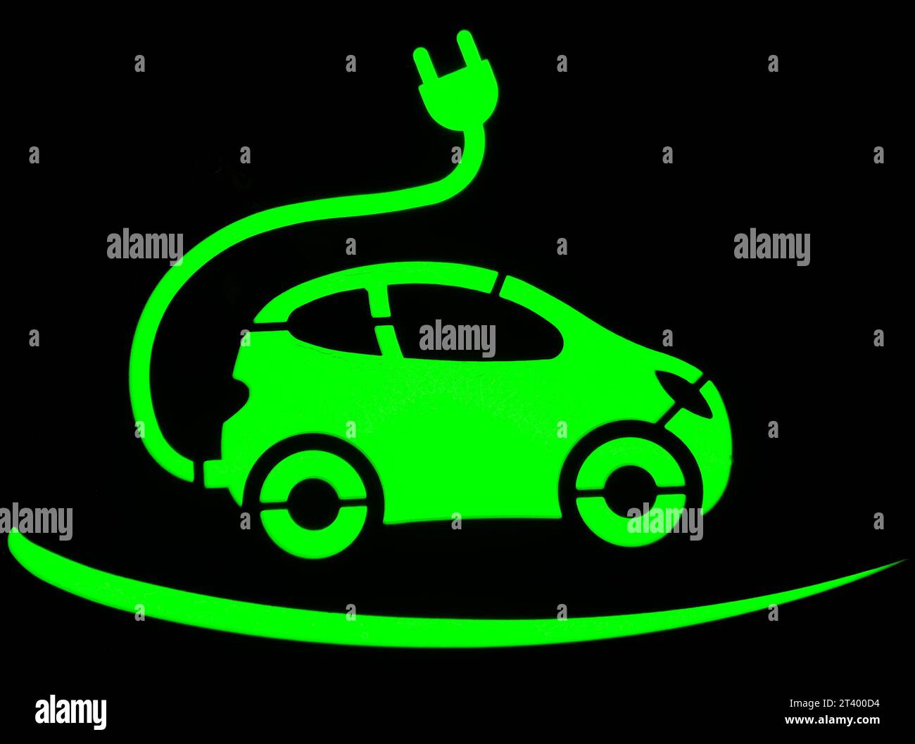 Indicator for electric cars. Recharging station for electric cars Stock ...