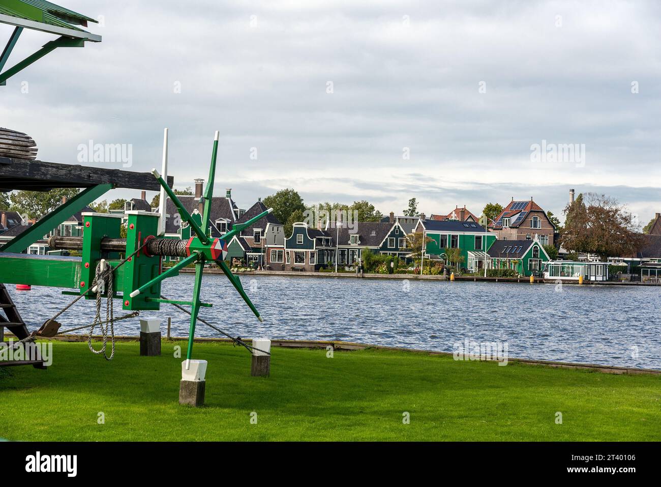 Traditional village architecture in Netherland. Colonial countryside ...