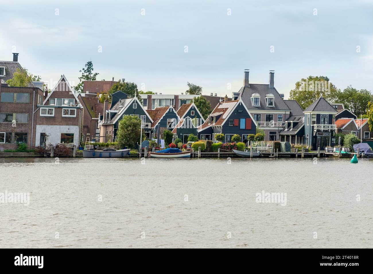 Traditional village architecture in Netherland. Colonial countryside ...