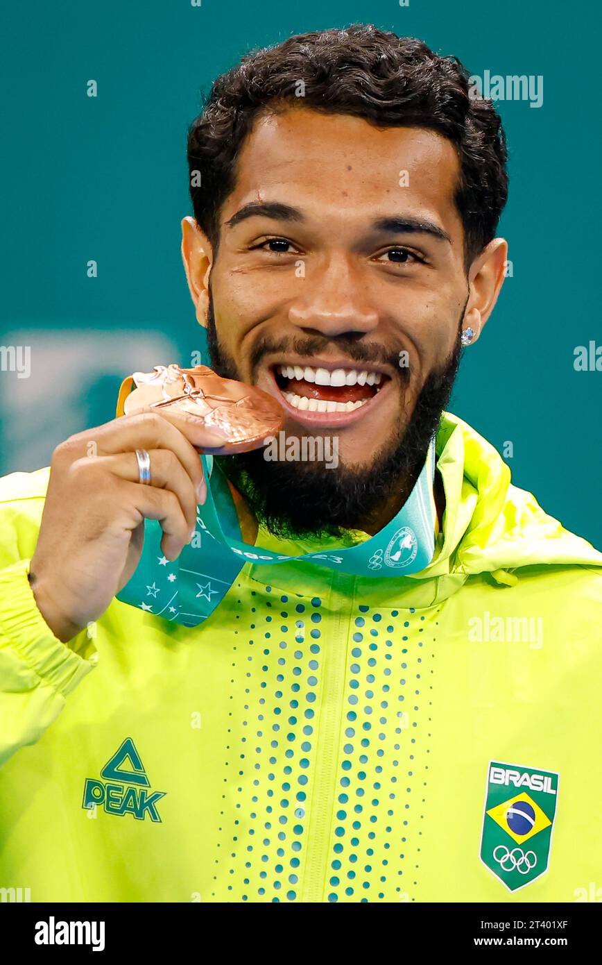 Santiago, Chile. 27th Oct, 2023. Gabriel Oliveira, from Brazilian ...