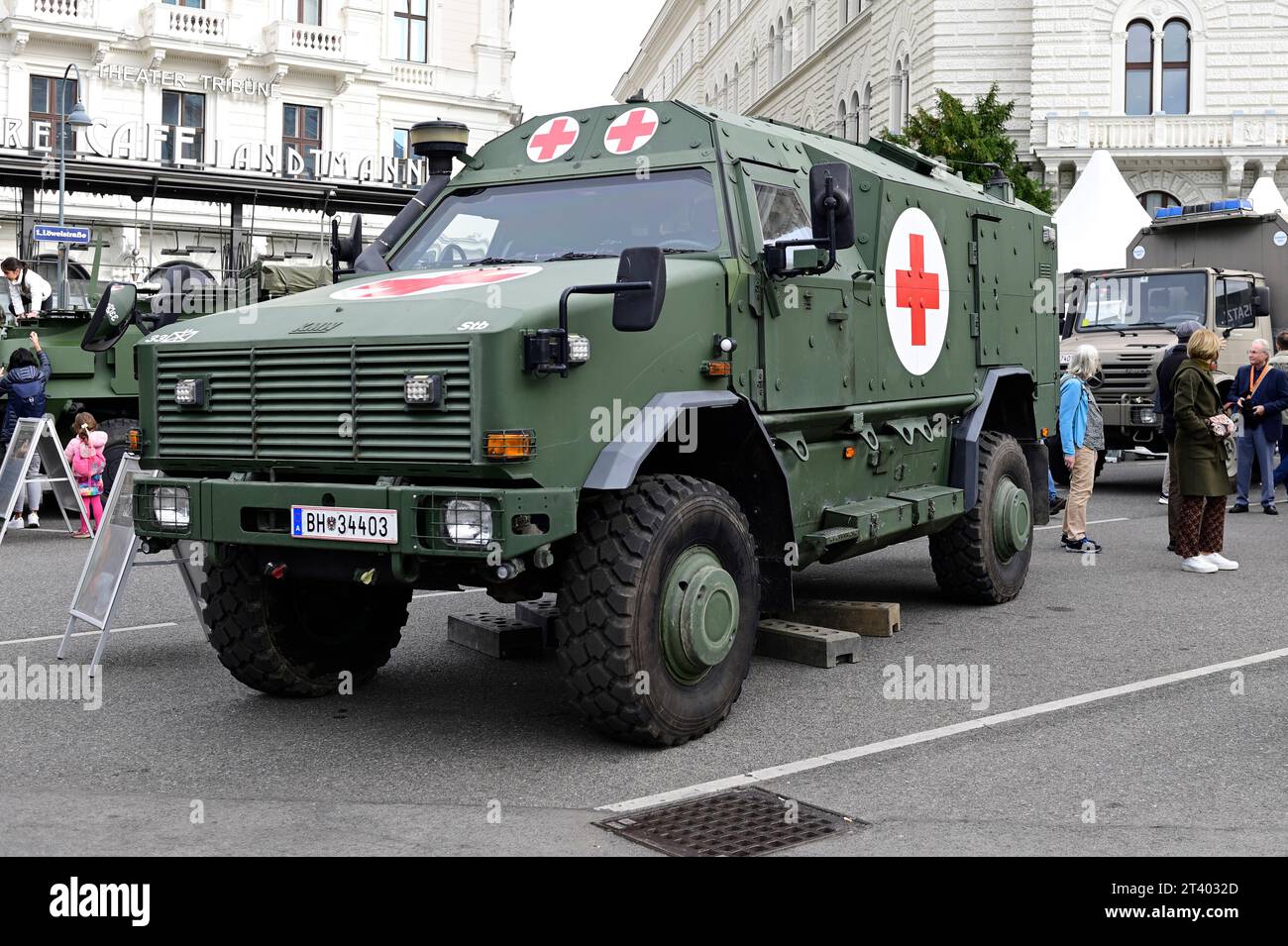 Vienna, Austria. Performance show of the Austrian Armed Forces on the national holiday 2023 in ...