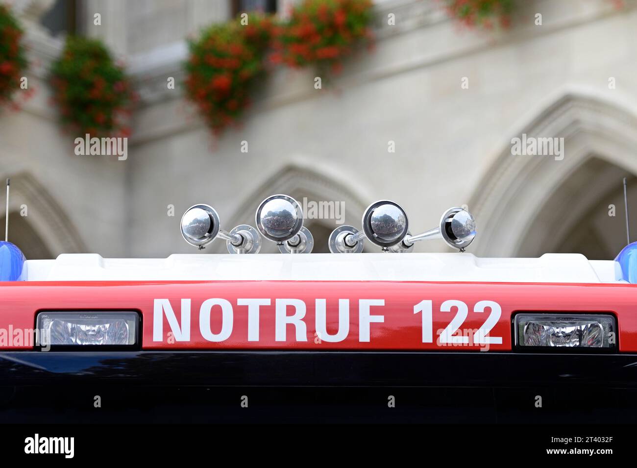 Vienna, Austria. Vienna Security Festival at Town Hall Square in Vienna ...