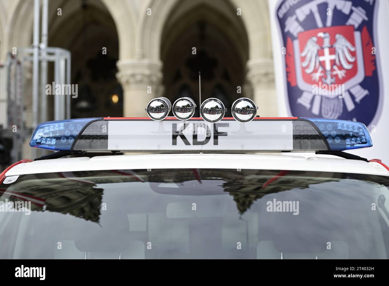 Vienna, Austria. Vienna Security Festival at Town Hall Square in Vienna ...