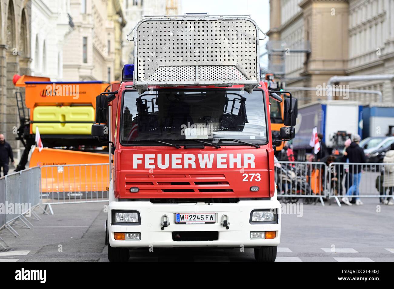 Vienna, Austria. Vienna Security Festival at Town Hall Square in Vienna ...