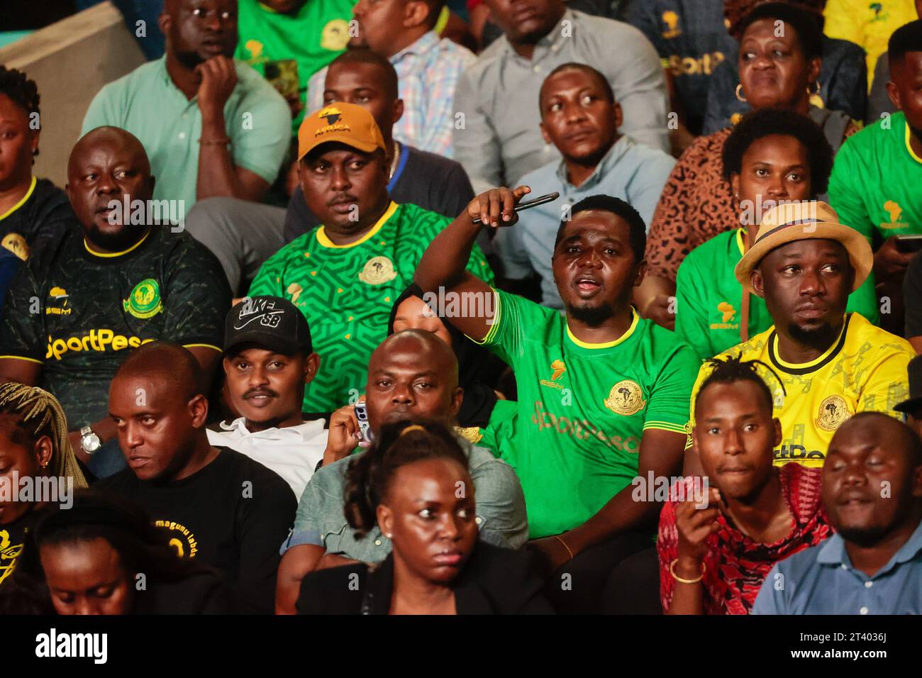 DAR ES SALAAM, TUNISIA – OCTOBER 22: Yanga Fans during the NBC Premier ...
