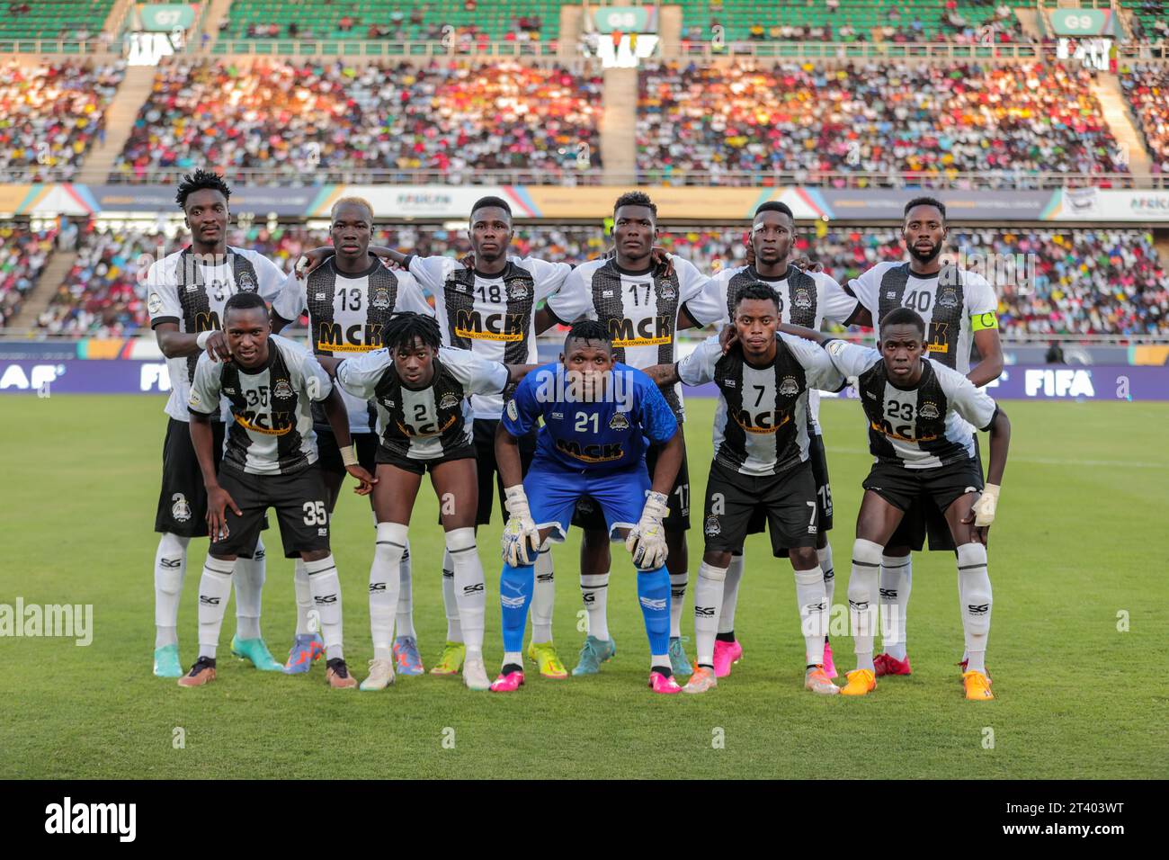 DAR ES SALAAM, TUNISIA – OCTOBER 22: Mazembe during the African ...