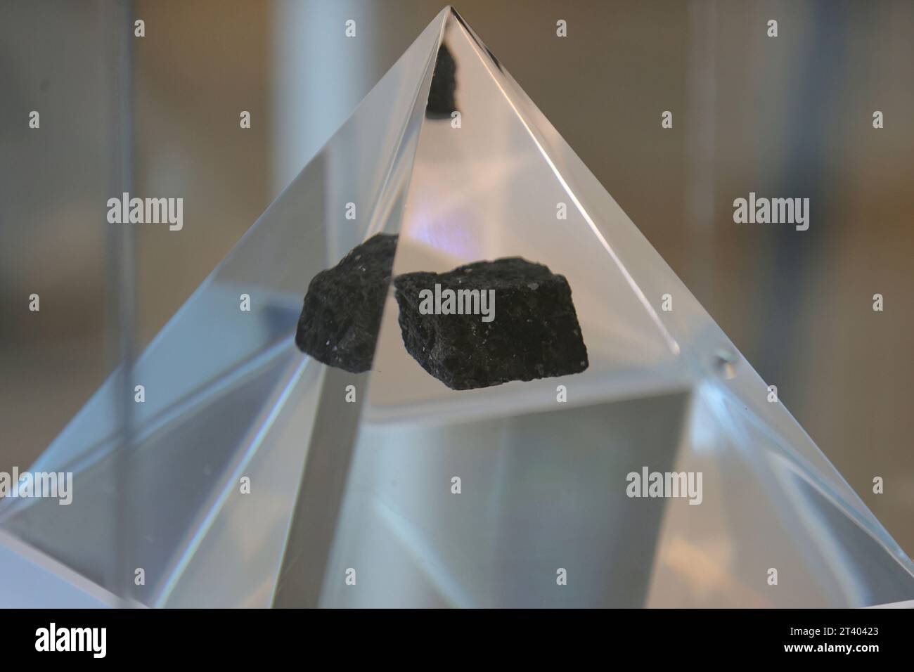 United Nations, New York, USA, October 23, 2023 - Moon Rock Exhibit ...