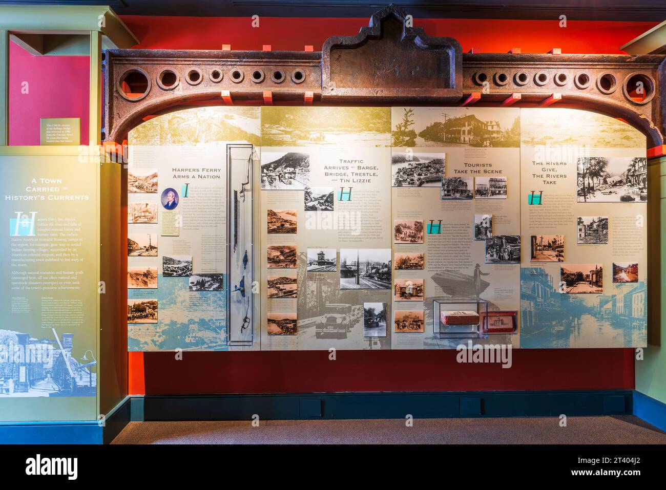 Interpretive sign, Harpers Ferry National Historic Park, West Virginia ...