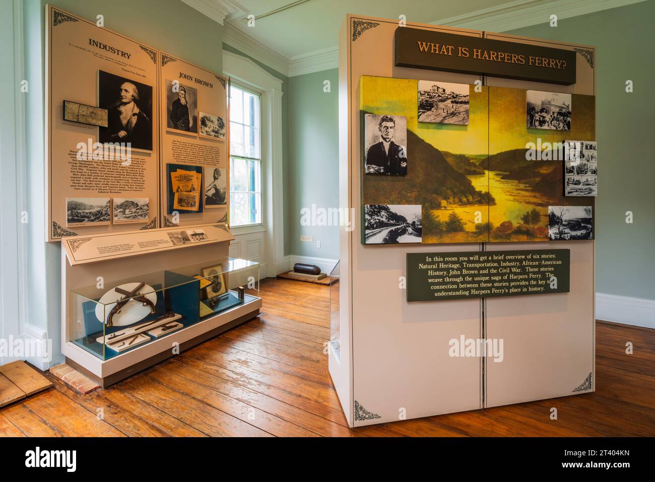 Interpretive sign, Harpers Ferry National Historic Park, West Virginia ...