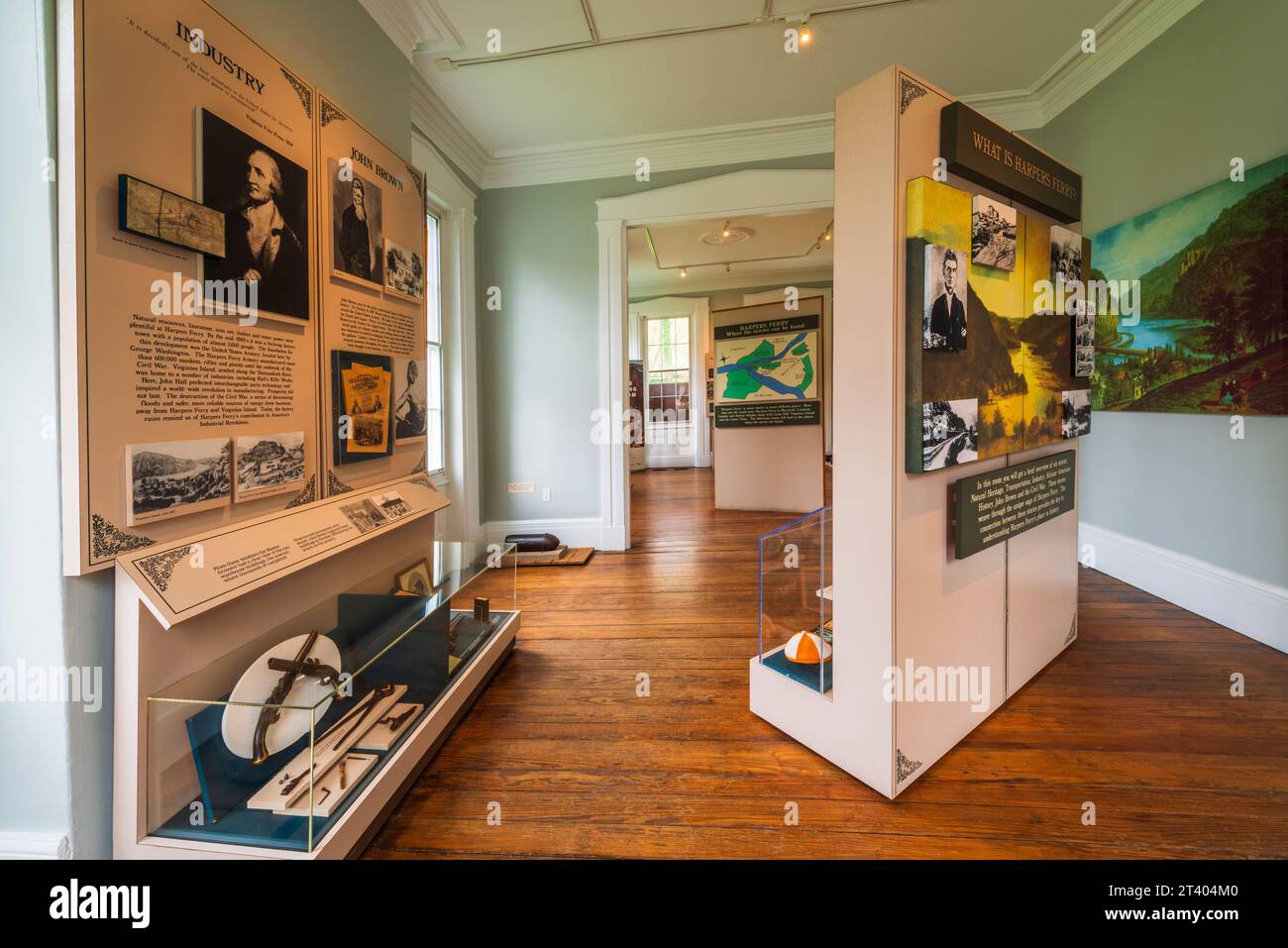 Interpretive sign, Harpers Ferry National Historic Park, West Virginia ...