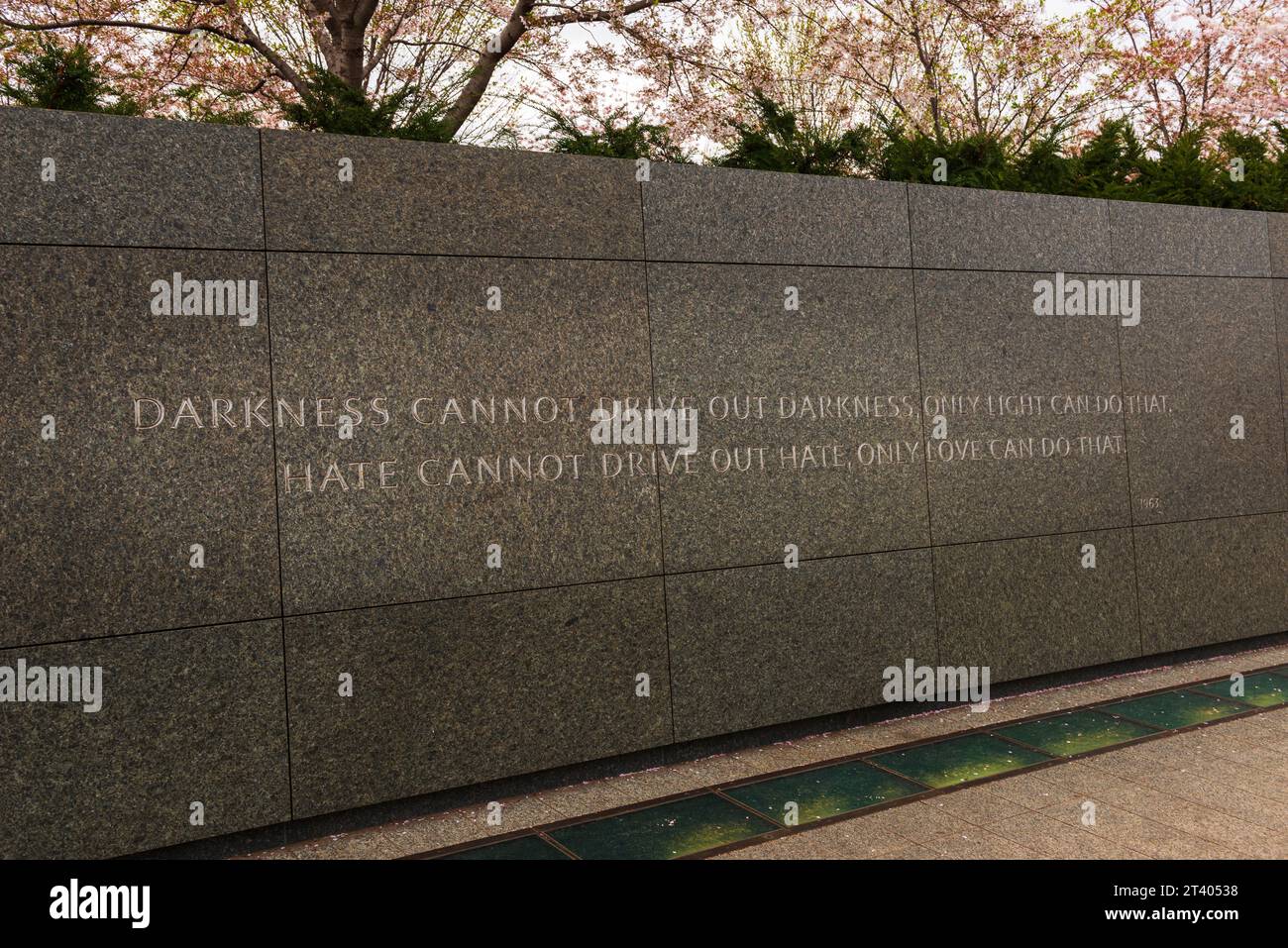 Inscription at the Martin Luther King, Jr Monument, Washington, DC USA ...
