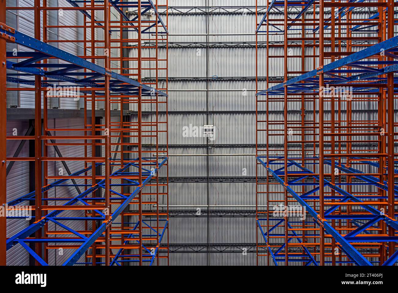 A view of the ceiling in a cold-storage (industrial refrigeration ...