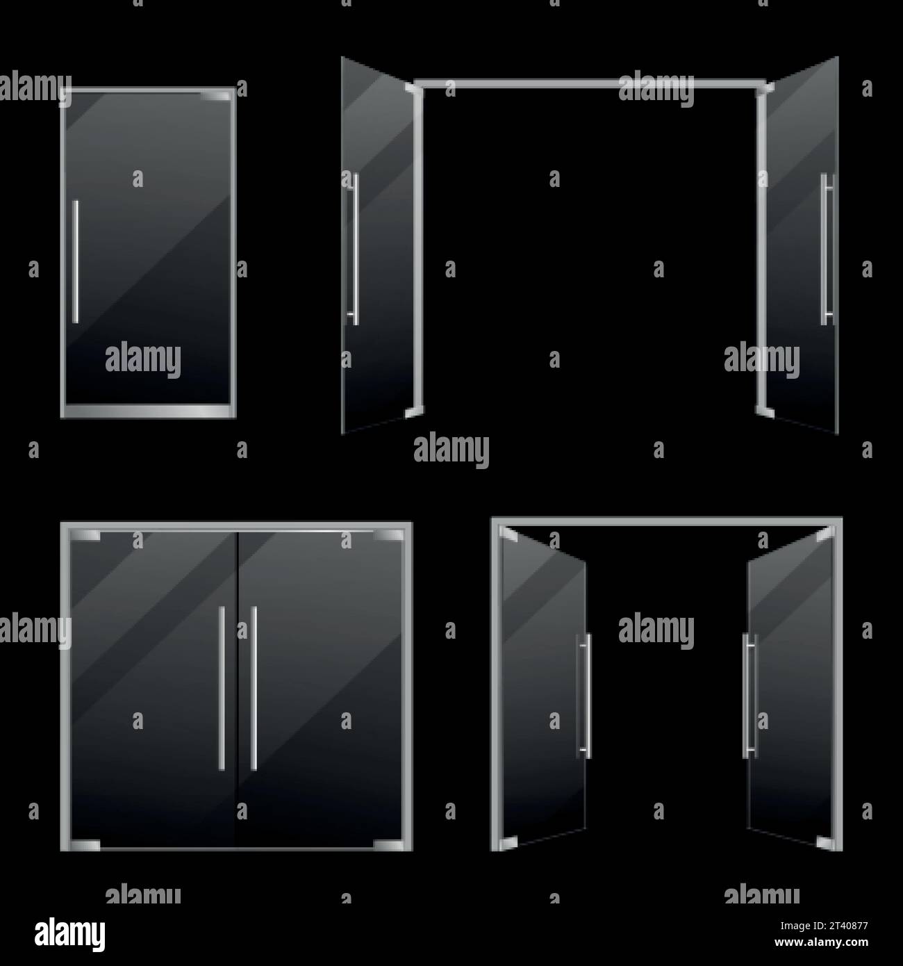 Mockup supermarket door hi-res stock photography and images - Alamy