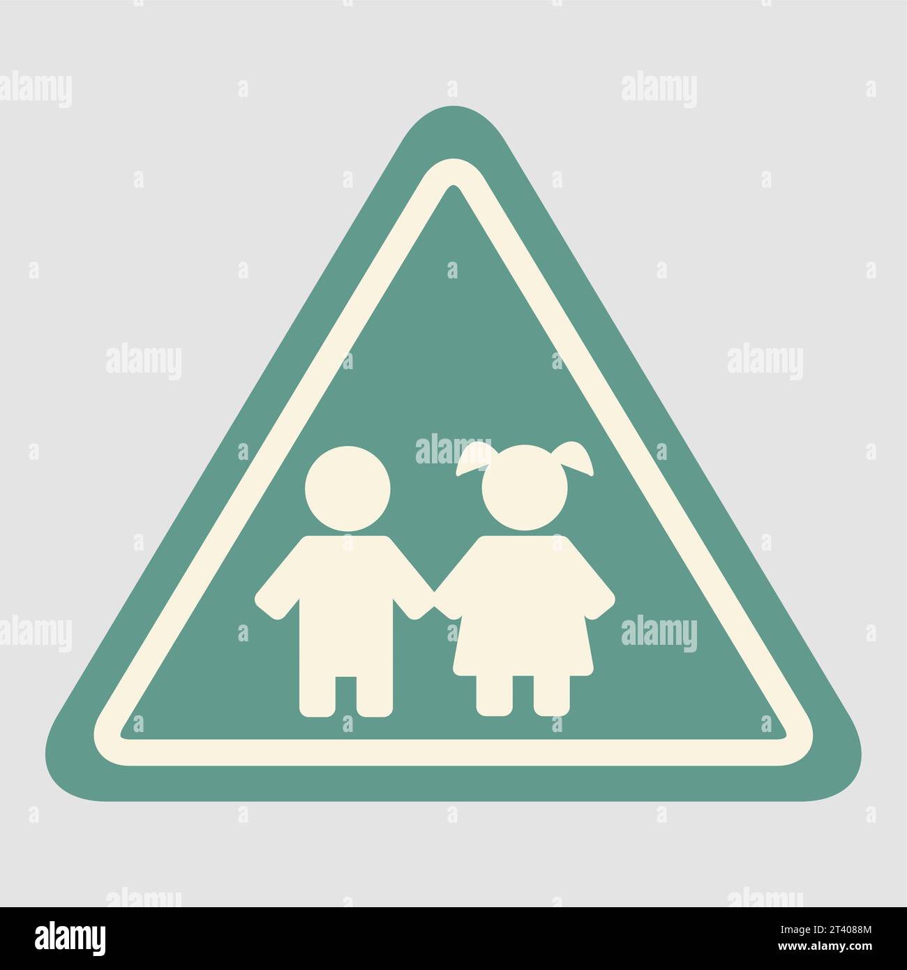 Kids crossing sign Stock Vector Images - Alamy