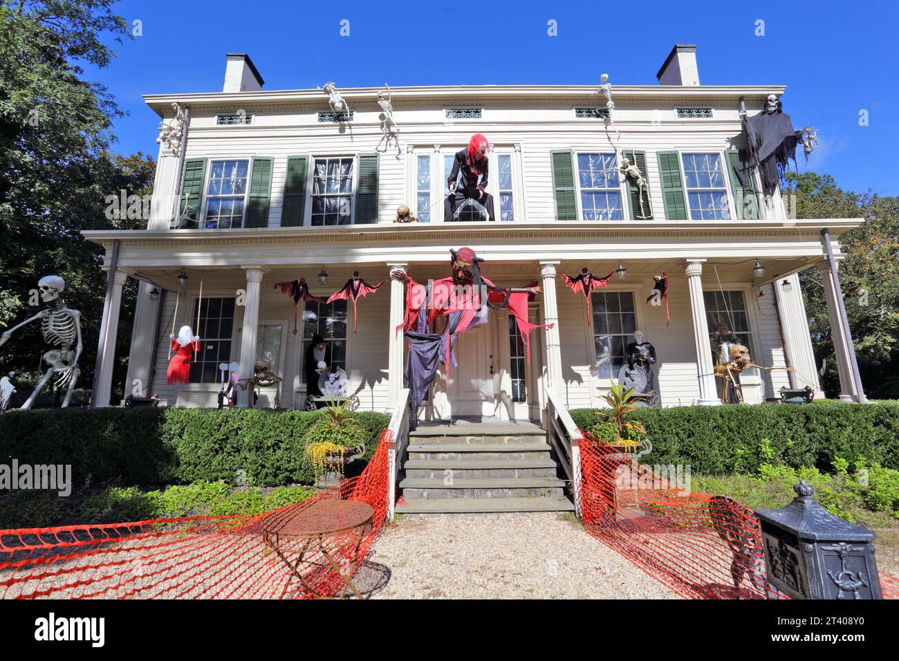 Halloween haunted house St. James Long Island NY Stock Photo - Alamy